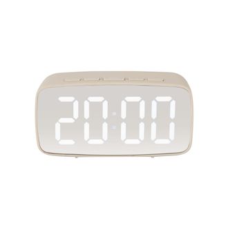 Karlsson Wecker Mirror - Grau - 12,1x6cm - Rechteck - Thermoplast - Wecker f&uuml;r Schlafzimmer