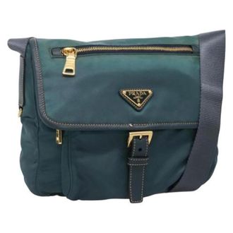 Prada Pre-owned Nylon sacs-prada - Femme - Pre-owned - Vert - Taille: ONE Size