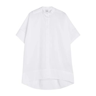 Aspesi Popeline Mandarin Kragen Hemd - - Blouses & Shirts - Damen - Wei&szlig; - S