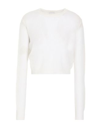 8 by YOOX MOHAIR BLEND CROPPED CREW-NECK SWEATER