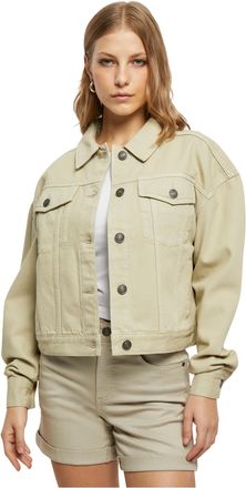 Urban Classics Damen Jacke Ladies Oversized Colored Denim Jacket softseagrass XXL