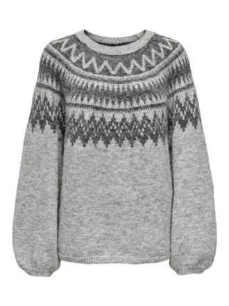 Only Strickpullover ONLREYKJA LS O-NECK KNT mit Wolle und Stretchanteil