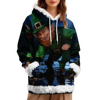 Generic Chandail &agrave; capuchon d&eacute;contract&eacute; pour femme | Sweat &agrave; capuche imprim&eacute; d&eacute;contract&eacute; pour les vacances, les festivals, les v&ecirc;tements athl&eacute;tiques, Gn4, 3XL