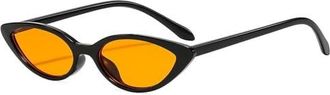 Generic Lunettes De Soleil Tendance &Agrave; Petite Monture For Hommes Et Femmes, Id&eacute;ales For Les D&eacute;placements En Ext&eacute;rieur Ou Vacances(Yellow)