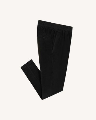 Faguo Pantalon taille &eacute;lastique velours noir