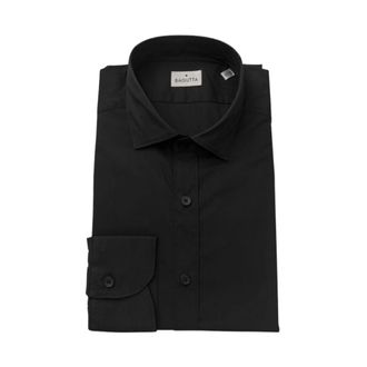 Bagutta Chemise Coupe Ajust&eacute;e - Homme - Chemises - Noir - Taille: 4XL