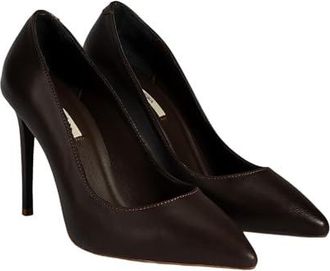 Desa Escarpins Classiques en Cuir pour Femmes - Cuir véritable, Confort élégant pour Tous Les Jours et Les Occasions spéciales | Brun - 39