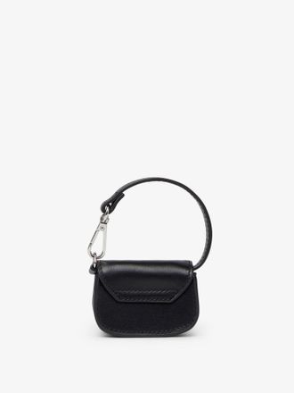 Diesel Womens Leather Micro Charm 1dr Black Hair Accessories