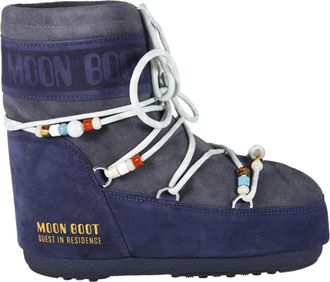 Moon Boot Femme, Chaussures, Bleu, Taille: 39 EU Icon Beads Low Boot