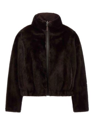 Yves Salomon Veste Casual - Marron