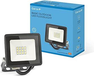 Garza LED-Außenstrahler, 10 W, 860 Lumen, 6500 K Kaltlicht, wasserdichter LED-Projektor (IP65) für Haus, Garten, Terrasse, Garage, Terrasse