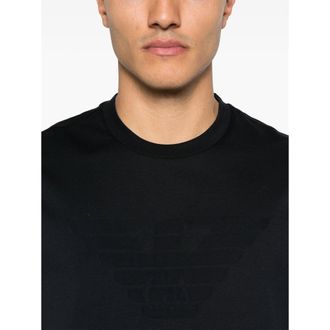 Emporio Armani Tonal Logo T-Shirt - Black