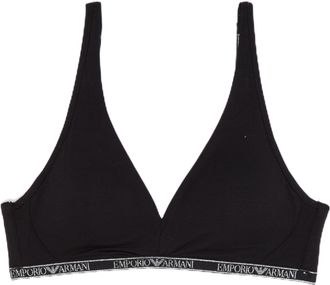 Emporio Armani Damen Removable Pads Bralette BH, Black, Large