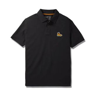 Timberland Polo Logo Kurzarm Mann - - Tops - Herren - Schwarzk - S