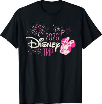 Disney Minnie Mouse & Fireworks 2026 Disney Trip Vacation T-Shirt