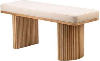 Nordlys Nordlys - Banc dentr&eacute;e scandinave en bois massif de fresne 100x35x46 cm - Certifi&eacute; FSC - Assise confortable - Finition laqu&eacute;e