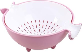 Cabilock Obst Gemüsestrainer Mit Schüssel-set Große Abnehmbare Kunststoffwaschschüssel Und Sieb Ergonomisches Design Für Salat Pasta Gemüse