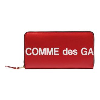 Comme Des Gar&ccedil;ons Wallet Huge Logo - - Accessories - Damen - Rot - ONE SIZE