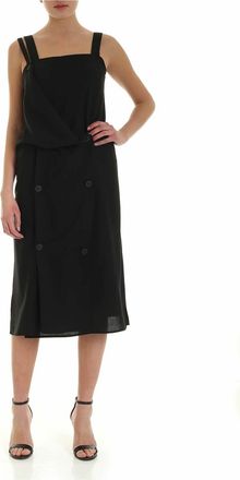 Alexander McQueen Knielanges Kleid - Schwarz