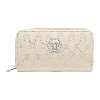 Philipp Plein Femme, Accessoires, Beige, Taille: ONE Size Zip Around Wallet