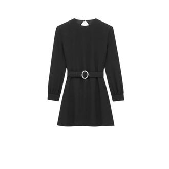 Saint Laurent Backless Mini Dress - - Dresses - Damen - Schwarzk - M
