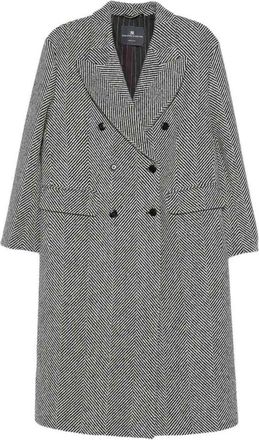 Ermanno Scervino Double-Breasted Coat aus Fischgr&auml;tmuster - - Coats - Damen - Mehrfarbig - XS