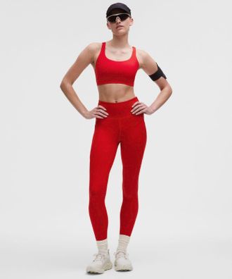 lululemon Legging Fast and Free taille haute 5 poches pour Femmes - 71 cm - Dark Rouge - Taille 10
