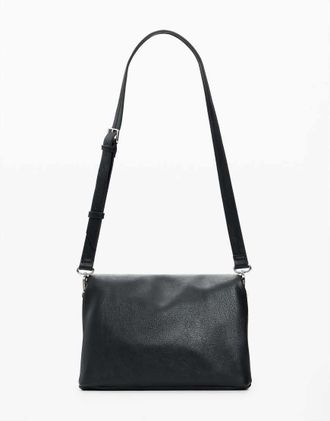 Desigual Sac de taille moyenne &agrave; charm et logo - Noir
