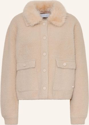 Rino&Pelle Rino & Pelle Strickjacke Nia Mit Abnehmbarem Kunstfell weiss