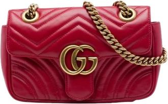 Gucci Sac port&eacute; &eacute;paule Pre-owned - Femme - Pre-owned - Rouge - Taille: ONE Size