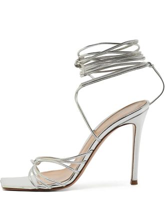 Gianvito Rossi Sylvie Sandalen 105mm - Silber