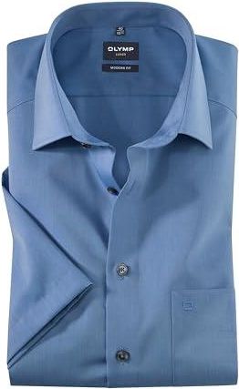 Olymp homme chemise business &agrave; manches courtes Luxor,modern fit,New Kent,blau 15,44