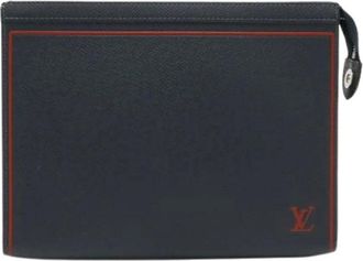 Louis Vuitton Sac pochette Pre-owned - Homme - Pre-owned - Bleu - Taille: ONE Size