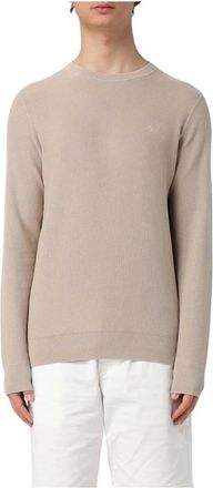 Sun 68 Homme, Pulls, Gris, Taille: S Knit Crew Neck Sweater