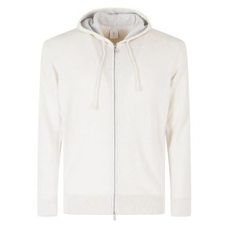 Eleventy Maglia Full Zip Cappuccio - - Knitwear - Herren - Beige - M
