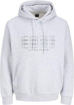 Jack & Jones Branding Hood Sweat &agrave; Capuche de Marque Jcofusion, Blanc-Gris, XL Homme