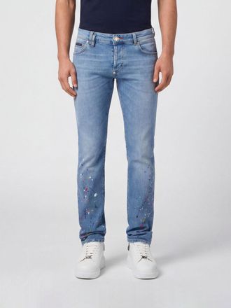 Philipp Plein Jeans Homme couleur Denim