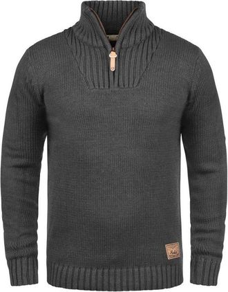 Solid Troyer SDPetro Strickpulli mit hochabschlie&szlig;endem Kragen