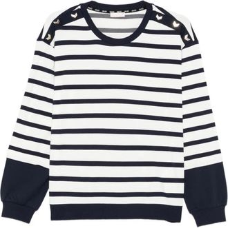 Liu Jo Femme, Pulls, Multicolore, Taille: 36 FR SweaT-shirt &agrave; Rayures