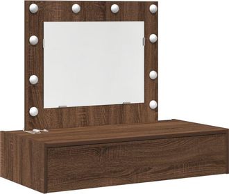 vidaXL Schminktisch mit Schubladen Braun 83 x 40 x 70 cm Holzwerkstoff vidaXL