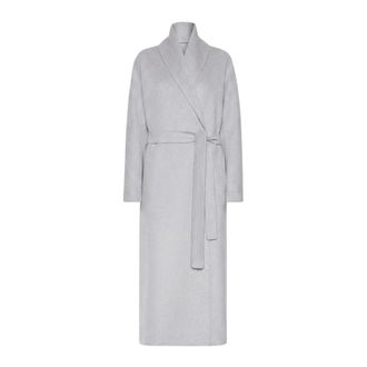 Max Mara Femme, Manteaux, Gris, Taille: 36 FR Anna Long Coat