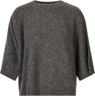 Fabiana Filippi Rundhals Strickware - - Knitwear - Damen - Grau - M