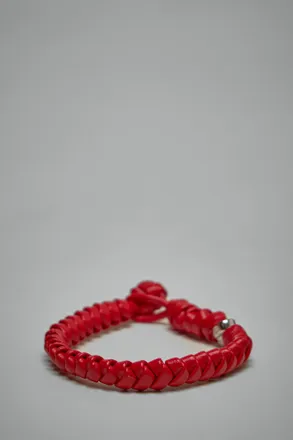 Bottega Veneta Leather Knot Bracelet