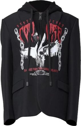 Versace Jeans Couture Homme, Vestes, Noir, Taille: M Giacca Cappuccio Cigno