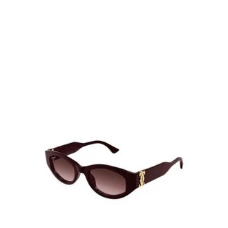 Cartier Cat Eye Sonnenbrille - - Accessories - Damen - Rot - 51 MM