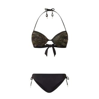 Twinset Push-up Bikini - - Swimwear - Damen - Schwarzk - S