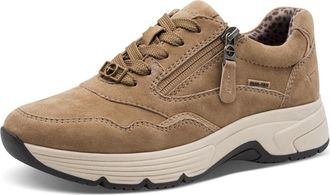 Tamaris Comfort Damen Sneaker flach mit Reißverschluss Wasserabweisend, Grau (Pepper), 37 EU