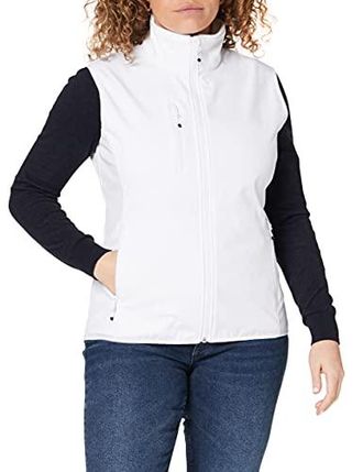 Clique Ladies Softshell Vest Gilet Pull sans Manche, Blanc, L Femme