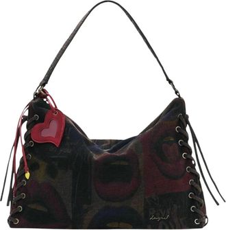 Desigual Sac Grand Graffiatto Leiria - Femme - Sacs - Rouge - Taille: ONE Size