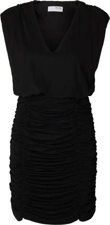 Selected Slim Mira Reversible Sl Short Dress - - Dresses - Damen - Schwarzk - XS